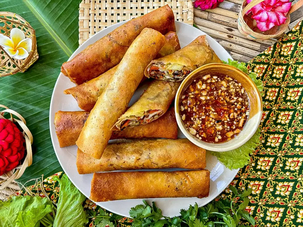 Thai Spring Roll Recipe: Fresh Veggie & Vermicelli Rolls You’ll Love ...